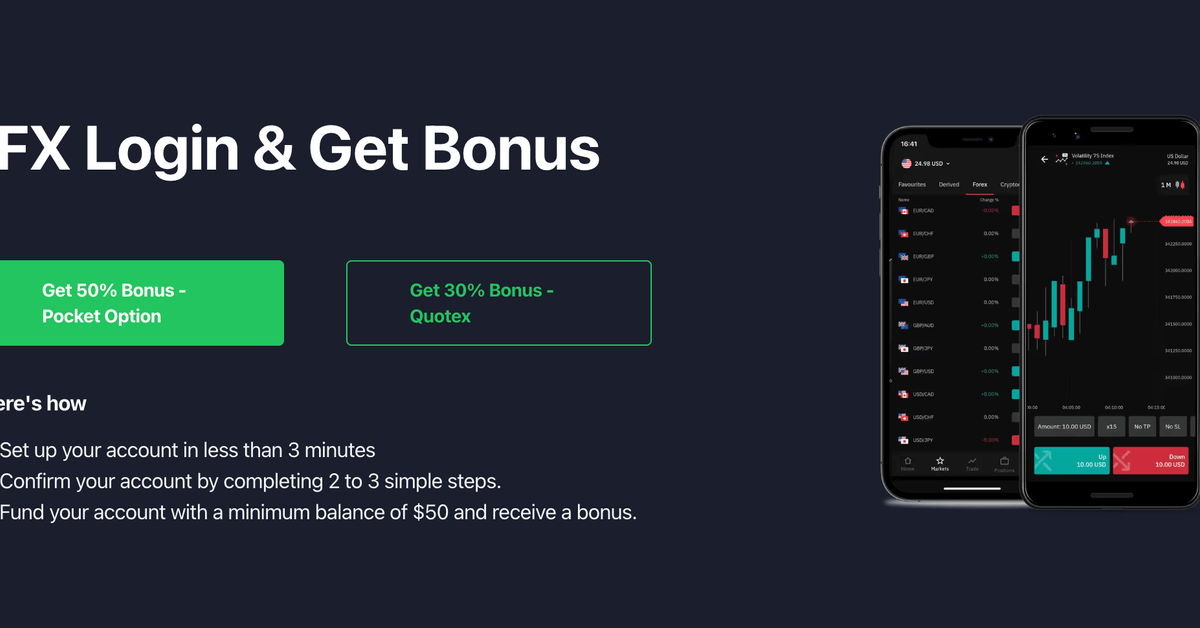 IFX Login & Get 30-50% Bonus